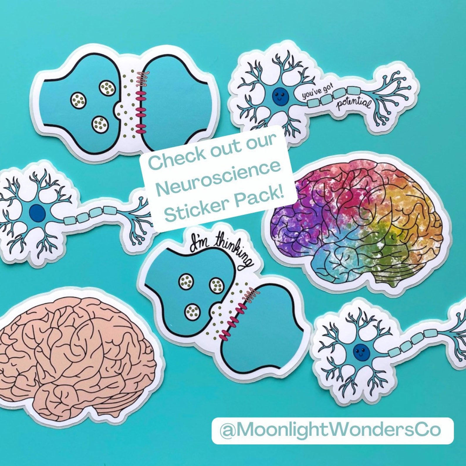 Structural Neurons Sticker Pack Psychology Waterproof - Etsy