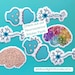 Structural Neurons Sticker Pack Psychology Waterproof Decal Bipolar ...