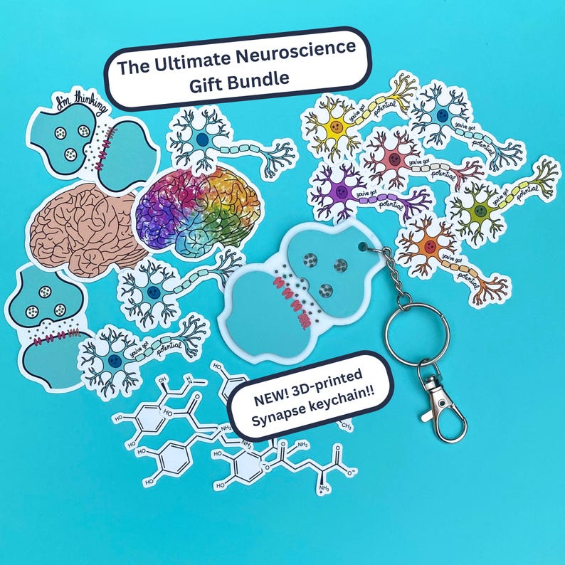 Structural Neurons Sticker Pack | Psychology | Waterproof Decal ...