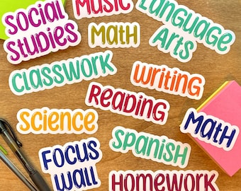 Student Binder Labels Label for Binder Cover School Name Labels School ...