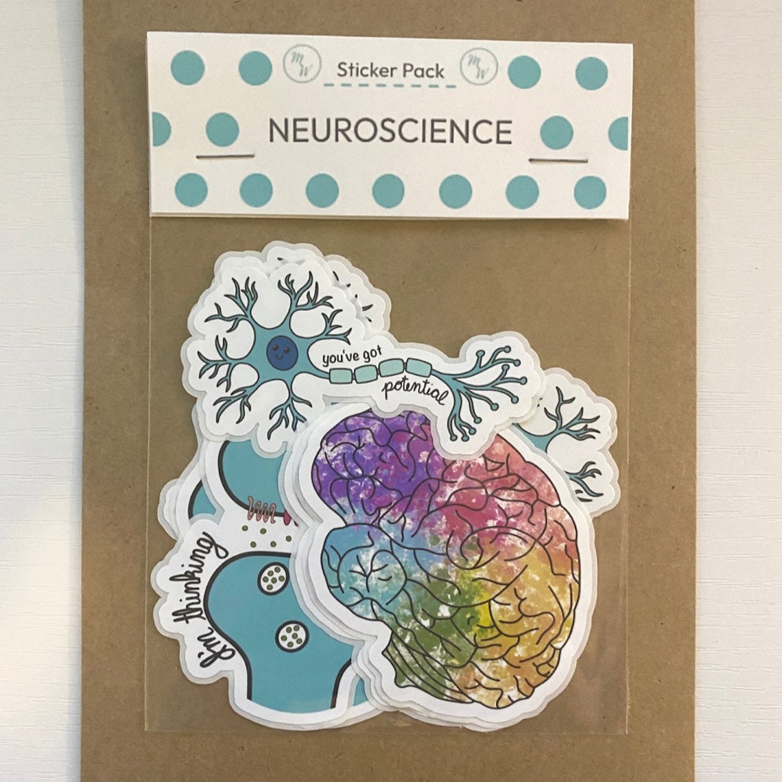 Neuroscience Sticker Pack Psychology Waterproof Water - Etsy