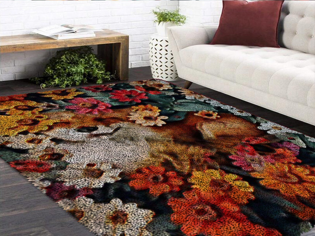 Latch Hook Kits Fox Plush Wall Tapestry Kits DIY Carpet Rug Chunky Yarn ...