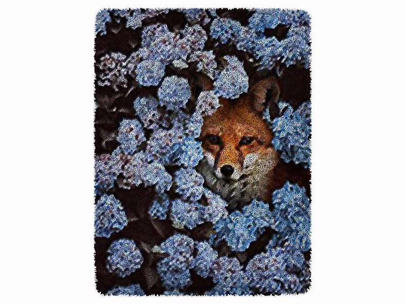 Latch Hook Kits Fox Plush Wall Tapestry Kits DIY Carpet Rug - Etsy