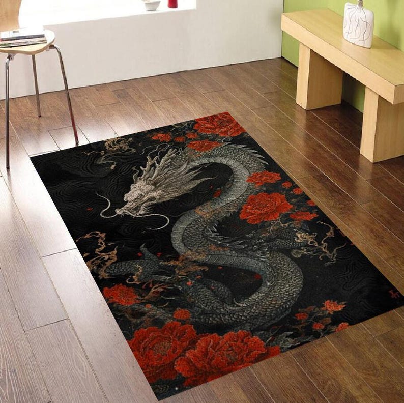 Dragon Latch Hook Kit DIY Needlework Carpet for Adults/kids - Etsy