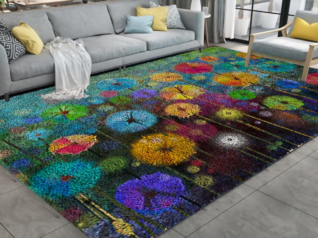 Dandelion Latch Hook Rug Kit: DIY Needlework Carpet for Adults/kids - Etsy