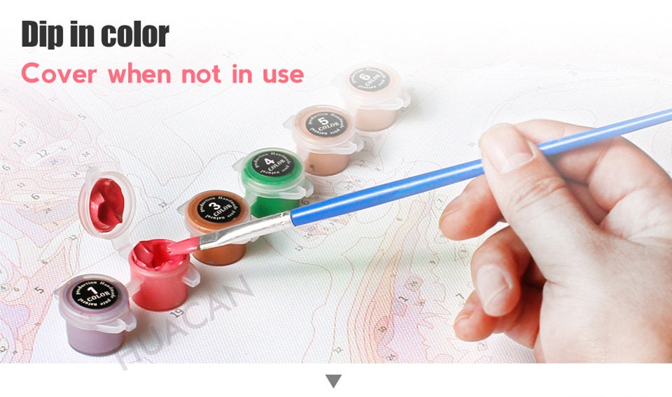 Women by Numbers Canvas Figure Oil Paint by Numbers Handpainted Diy ...