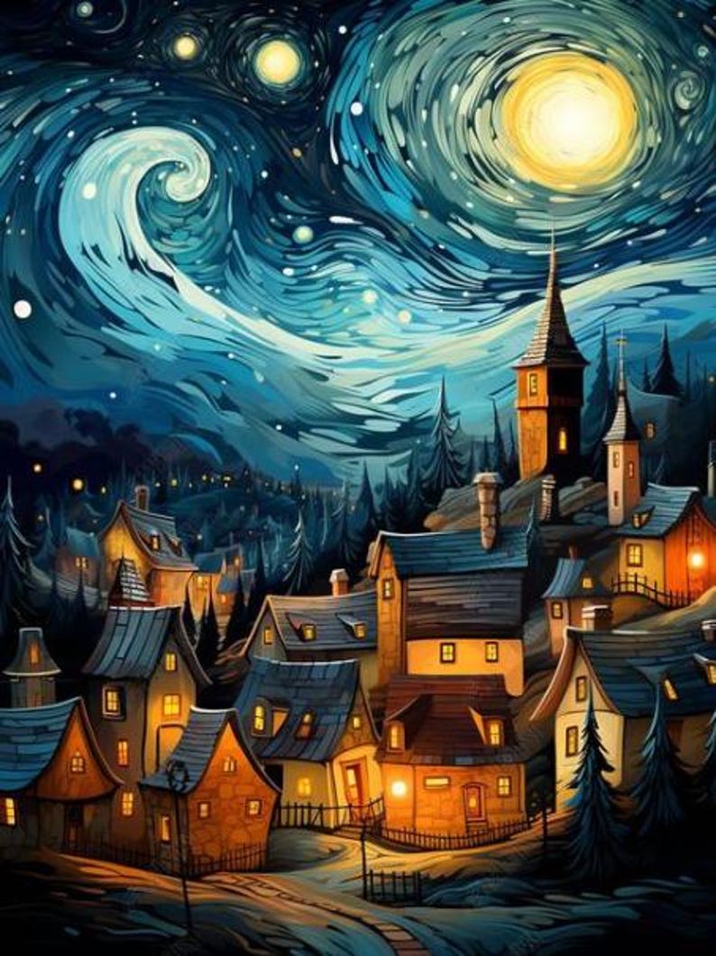 Castle Lock Hook Home Carpet Oil Painting Style DIY Rug - Etsy