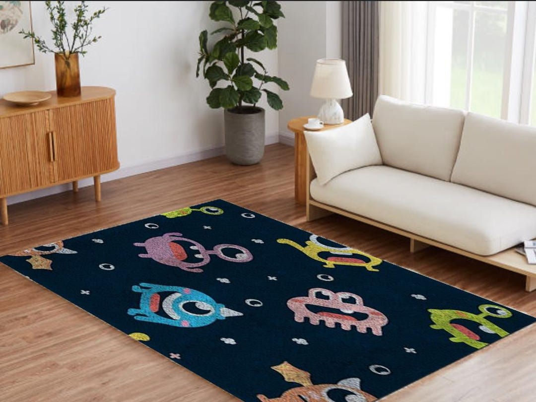 Cartoon Latch Hook Rug Kits Plush Wall Tapestry Kits DIY Carpet Rug ...