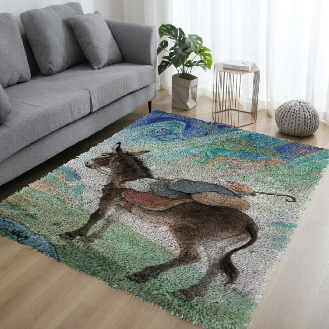 DIY Latch Hook Rug Donkey Design Needlework for Adults/kids - Etsy