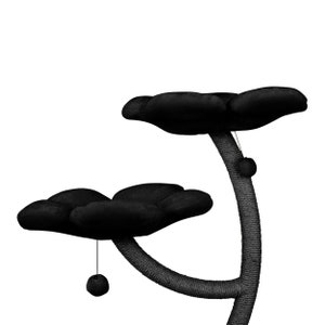 EDEN Wood Floral Cat Tree Tower, Wooden Cat Tower, Modern Cat Climbing ...