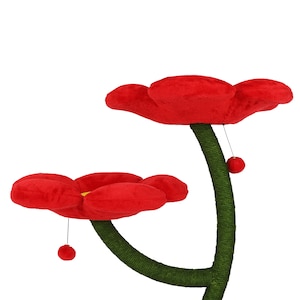 EDEN Wood Floral Cat Tree Tower, Wooden Cat Tower, Modern Cat Climbing ...