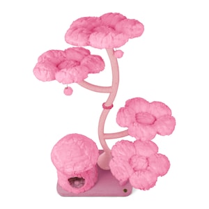 Wood Floral Cat Tree Tower, Wooden Cat Tower, Modern Cat Climbing Tree ...