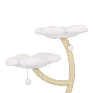 EDEN Wood Floral Cat Tree Tower, Wooden Cat Tower, Modern Cat Climbing ...