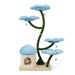 EDEN Wood Floral Cat Tree Tower, Wooden Cat Tower, Modern Cat Climbing ...