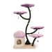 EDEN Wood Floral Cat Tree Tower, Wooden Cat Tower, Modern Cat Climbing ...