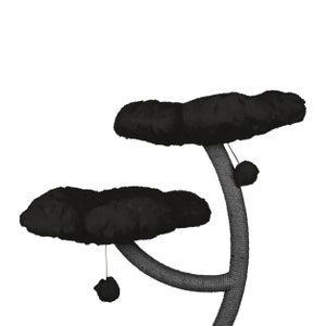 EDEN Wood Floral Cat Tree Tower, Wooden Cat Tower, Modern Cat Climbing ...