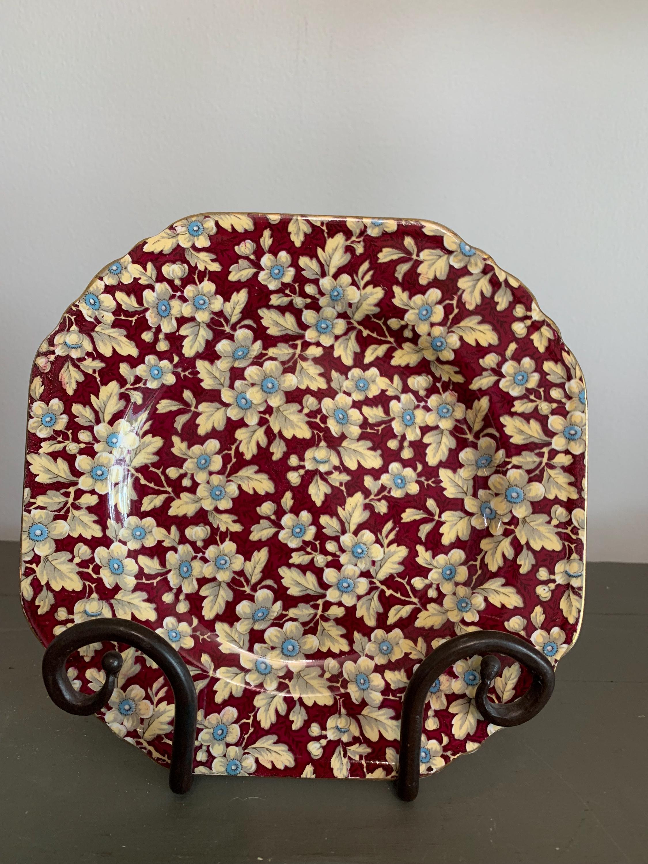 Art Deco Stunning Vintage Lord Nelson Chintz “ Royal Brocade “ Three ...