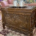 Ottoman Hope Chest, Trunk Coffee Table, Blanket Chest, Handmade Vintage ...