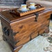 Large Treasure Chest, Trunk Coffee Table , Blanket Trunk, Ottoman Hope ...