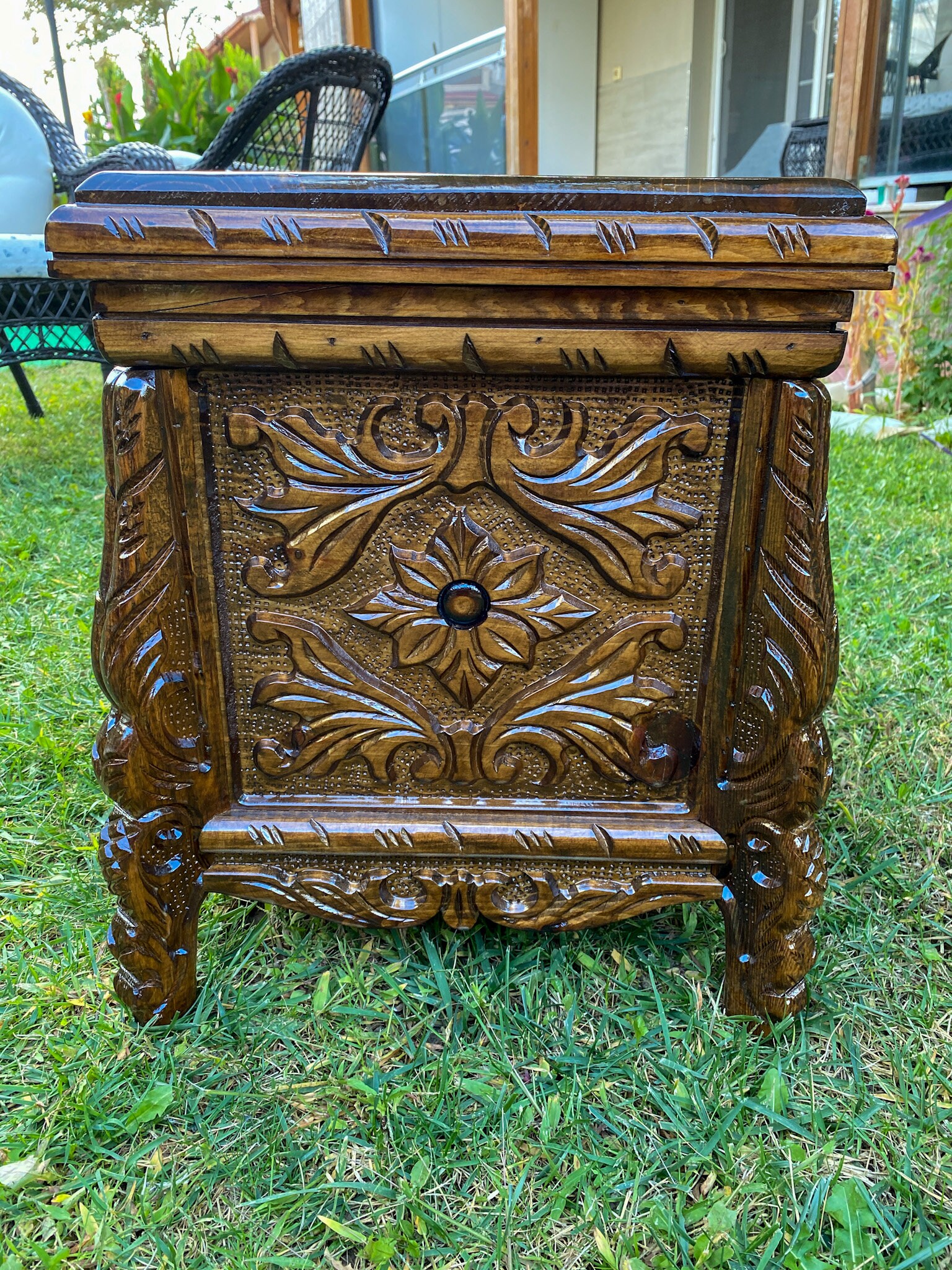 Ottoman Hope Chest Trunk Coffee Table Blanket Chest - Etsy