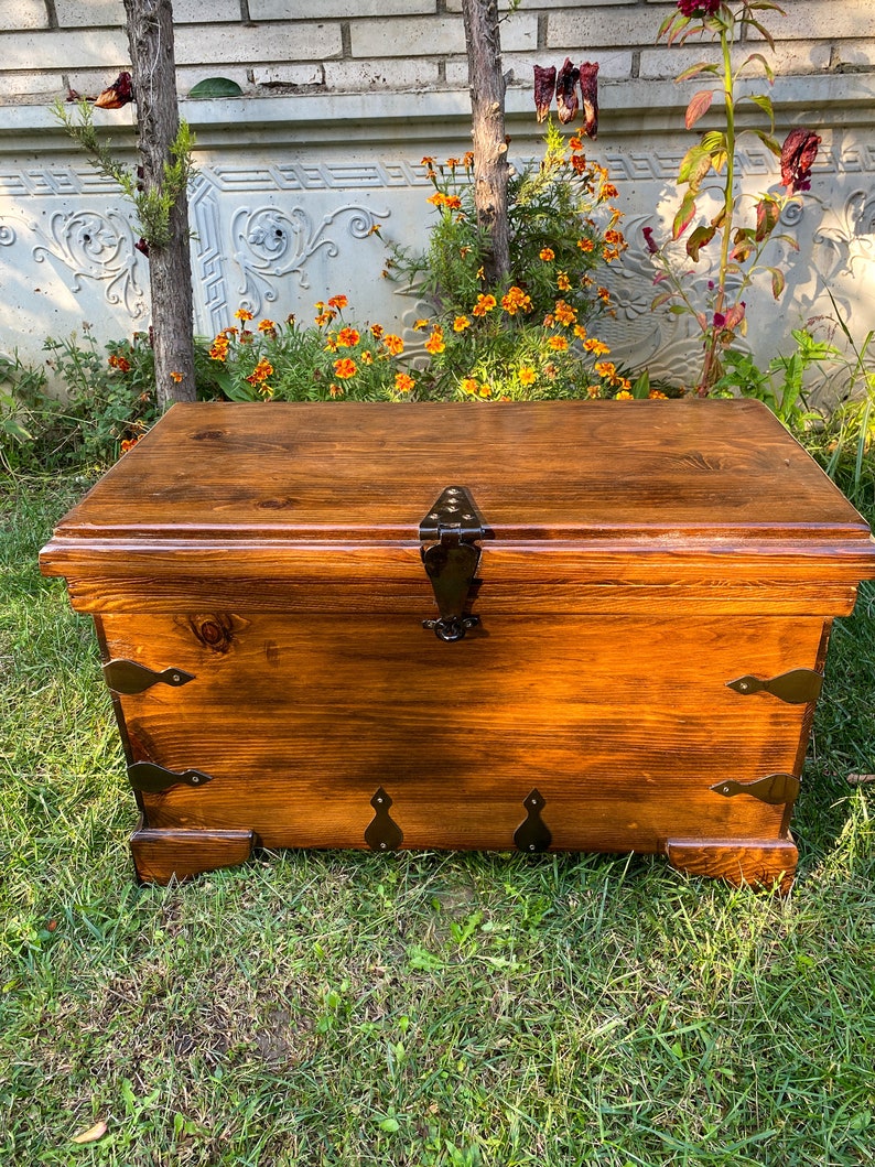 Large Treasure Chest Trunk Coffee Table Blanket Trunk - Etsy