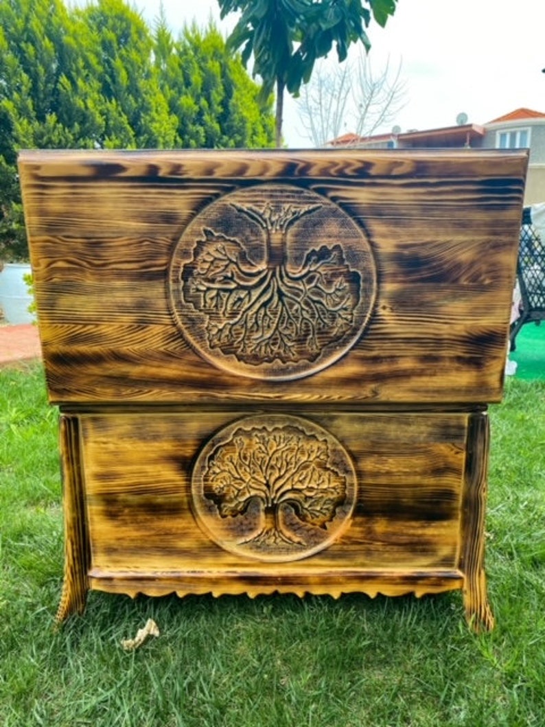 Tree of Life Hope Chest Trunk Coffee Table Blanket Trunk - Etsy