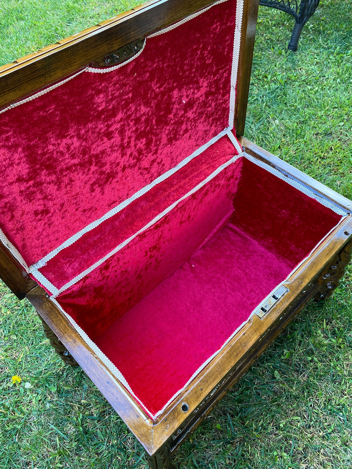 Ottoman Hope Chest Trunk Coffee Table Blanket Chest - Etsy