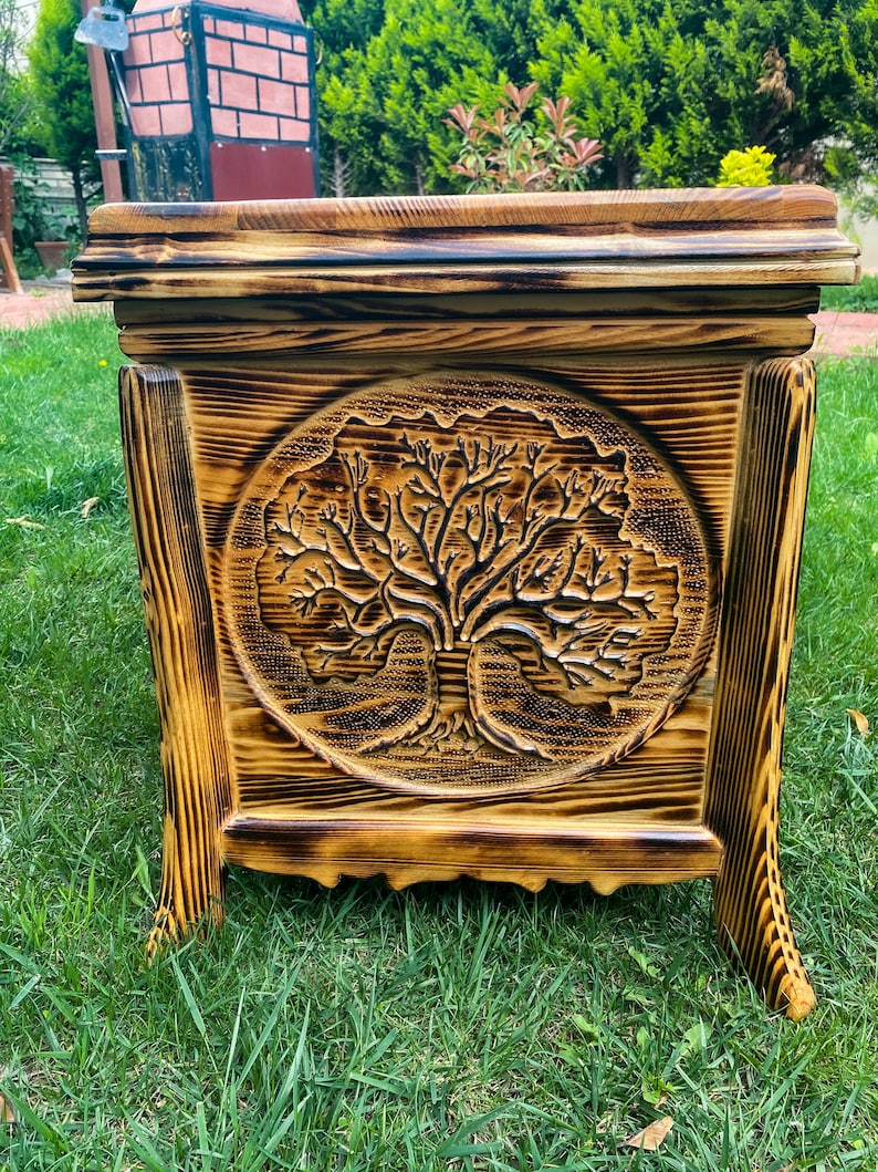 Tree of Life Hope Chest Trunk Coffee Table Blanket Trunk - Etsy