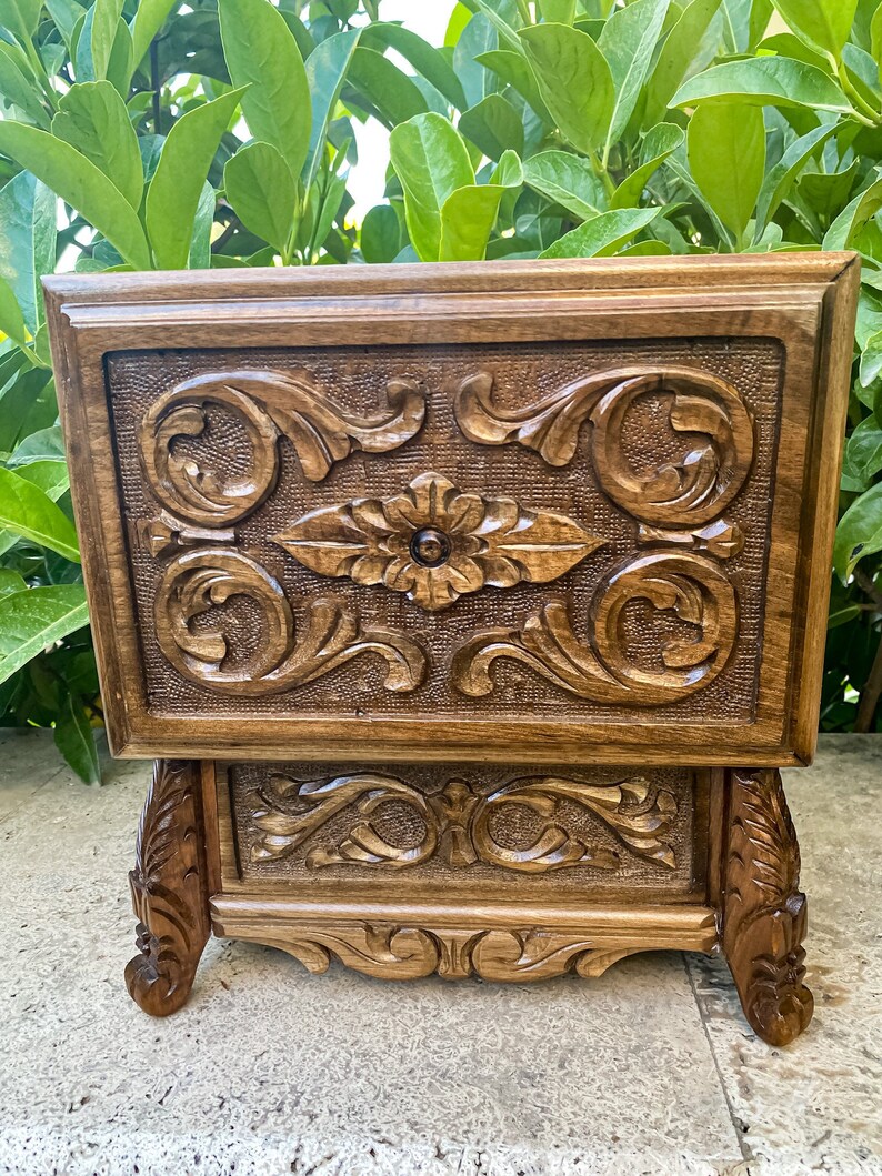 Large Secret Lock Box, Wooden Jewelery Box, Wood Treasure Chest ...