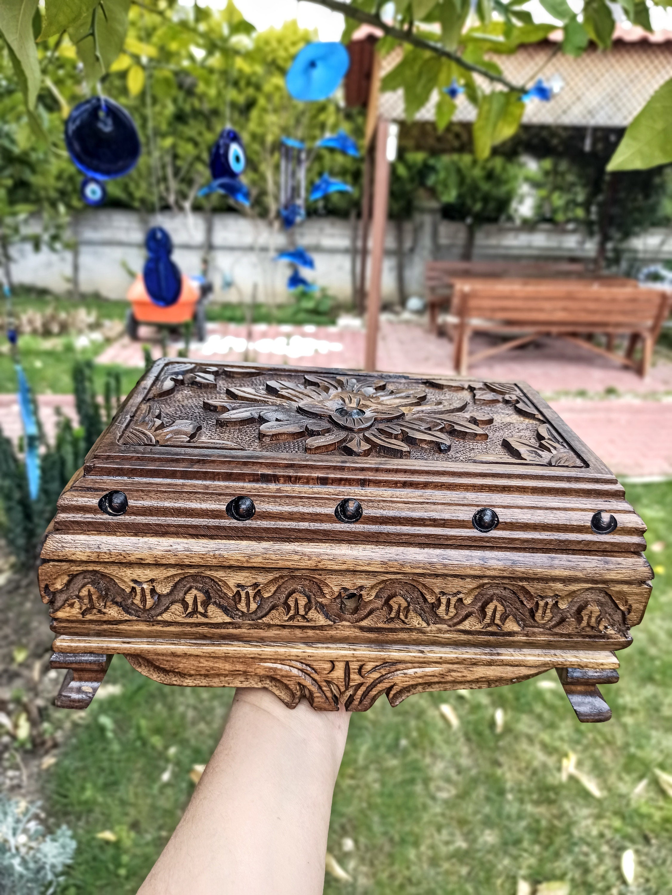 Large Lock Box With Key/wood Locking Jewlery Box/keepsake Box - Etsy ...