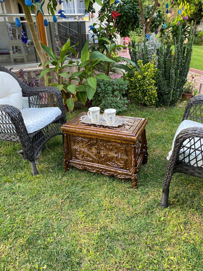 Ottoman Hope Chest Trunk Coffee Table Blanket Chest - Etsy