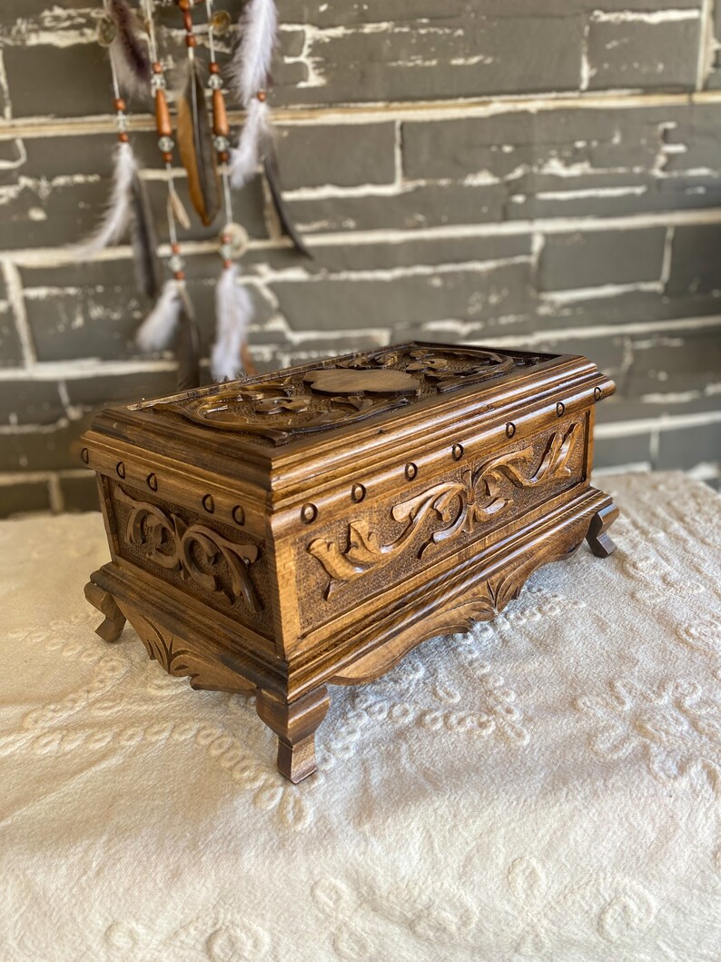 Personalized Wooden Chest Large Wood Box Large Treasure | Etsy