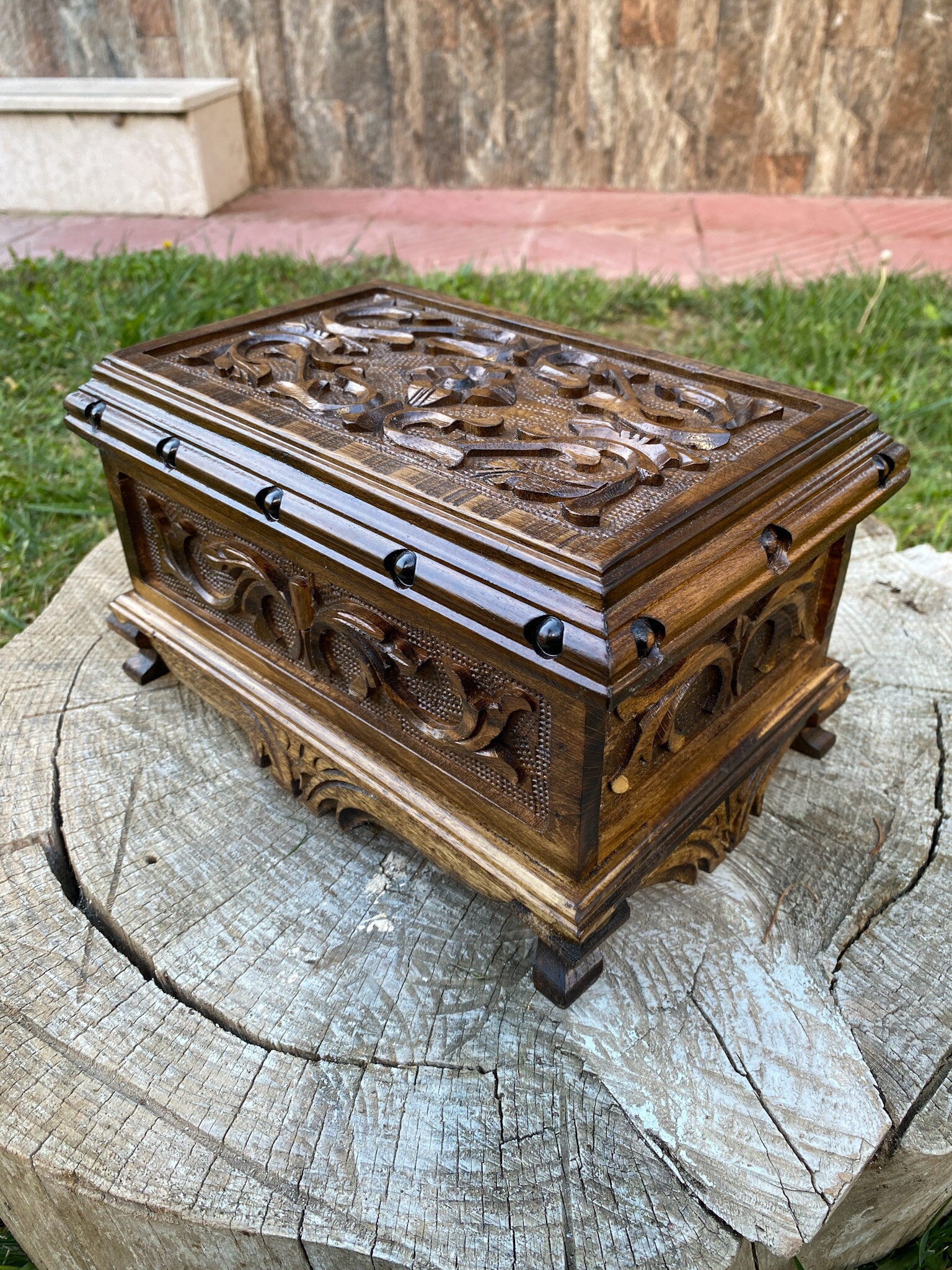 Personalized Wooden Lock Box With Key Vintage Jewlery Box - Etsy Canada