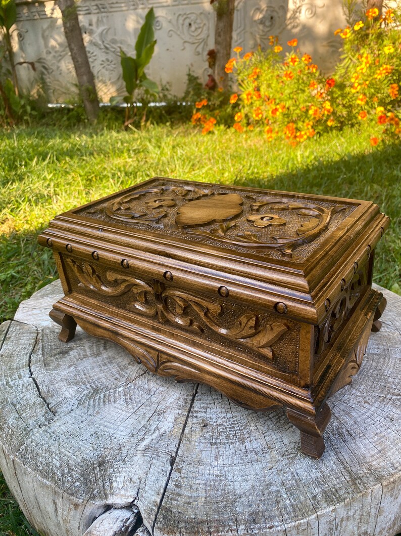 Personalized Wooden Chest Large Wood Box Large Treasure | Etsy