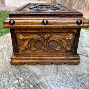 Personalized Large Secret Lock Jewelry Box With Key, Vintage Wood Box ...