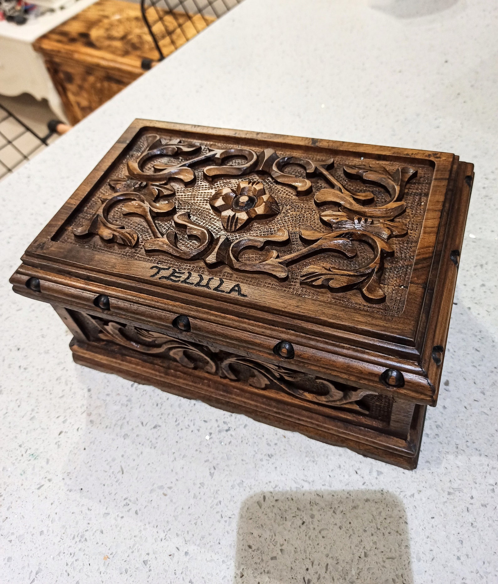 Personalized Wooden Lock Box With Key Vintage Jewlery Box - Etsy