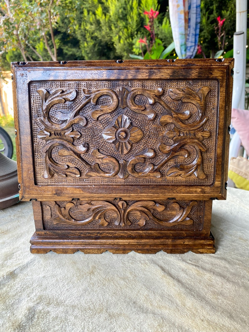 Personalized Wooden Jewelry Box With Lock Secret Lock Box | Etsy