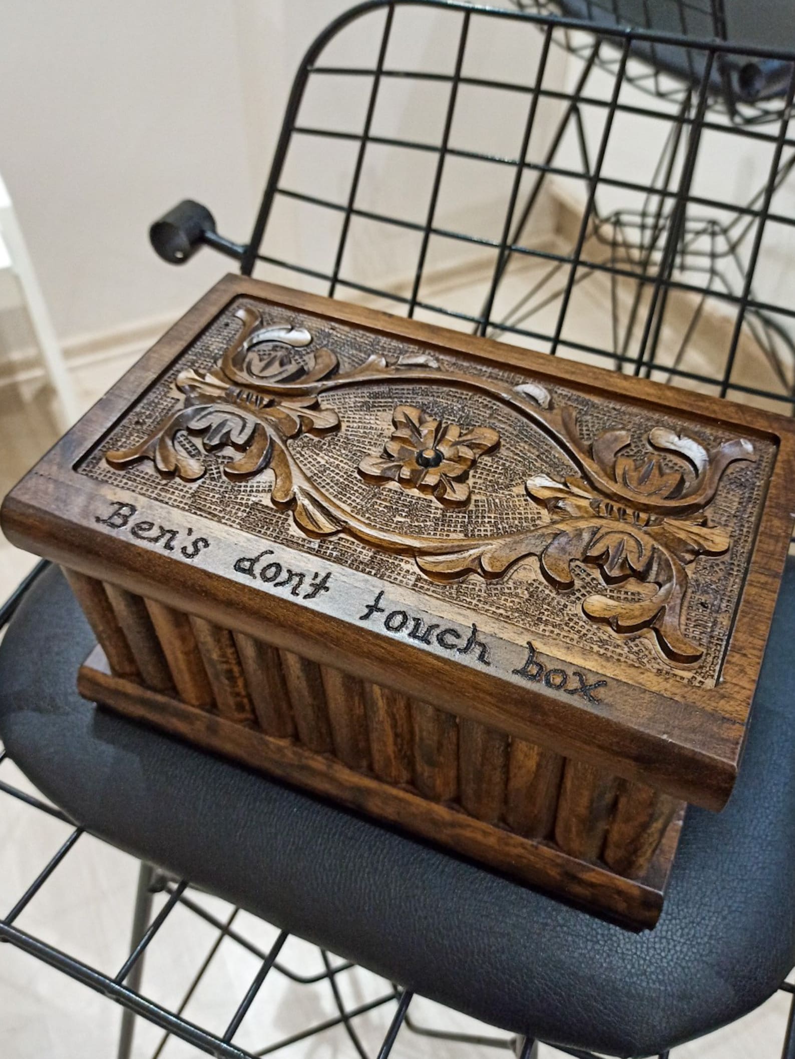 Personalized Puzzle Box Hand Carved Wooden Secret Lock Box - Etsy