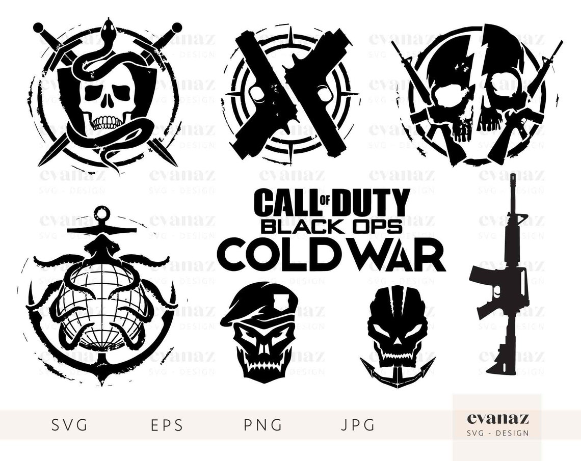 Call of Duty SVG Call of Duty Black ops Cold War Game Logo | Etsy
