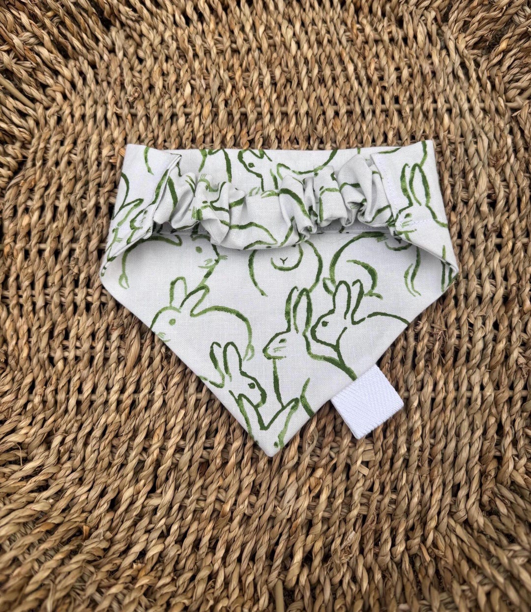 Bunny Rabbit Dog Bandana, Easter Bandana for Dog, Spring Pet Bandana ...