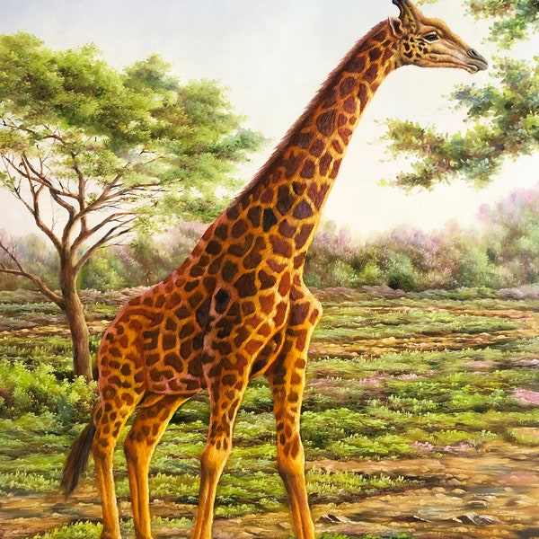 Giraffe Painting - Etsy