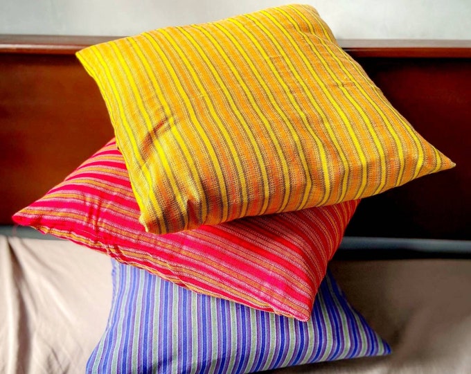 Filipino Handwoven / Inabel Throw Pillowcase | Handmade in the ...
