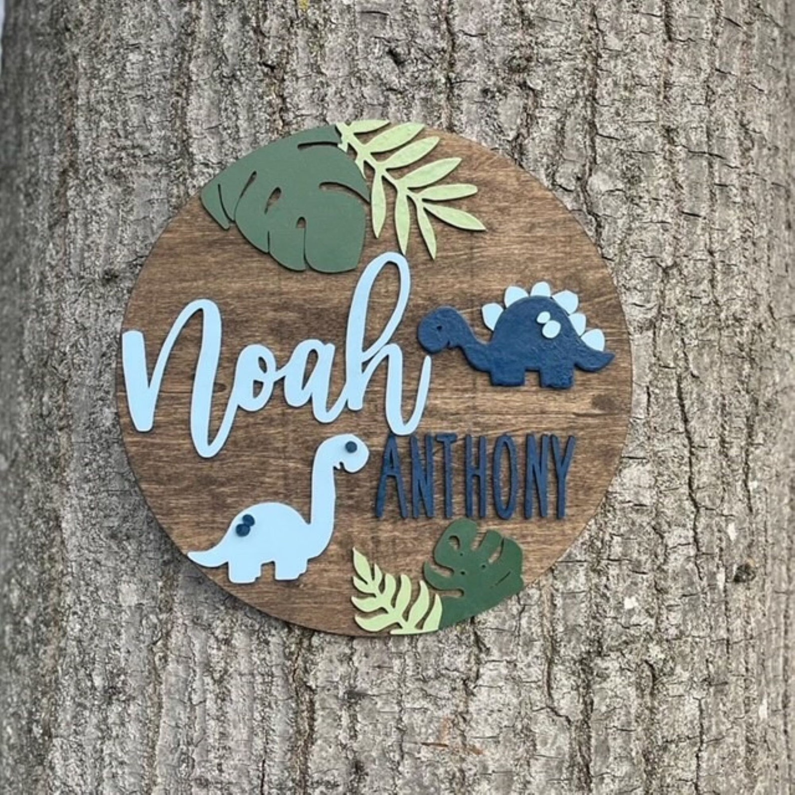 Kid's Dinosaur Name Sign - Etsy