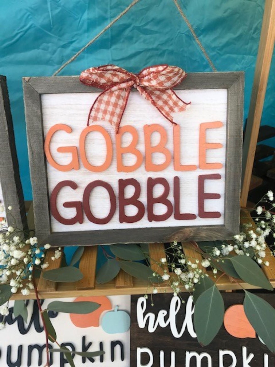 Gobble Gobble Sign - Etsy