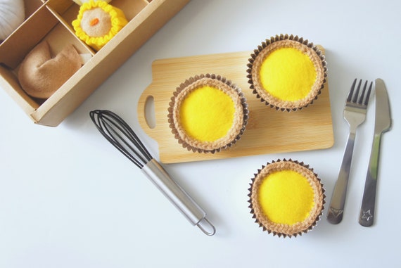 Dan Tat egg Custard Tart Dim Sum Felt Toys Yum Cha 3pcs - Etsy