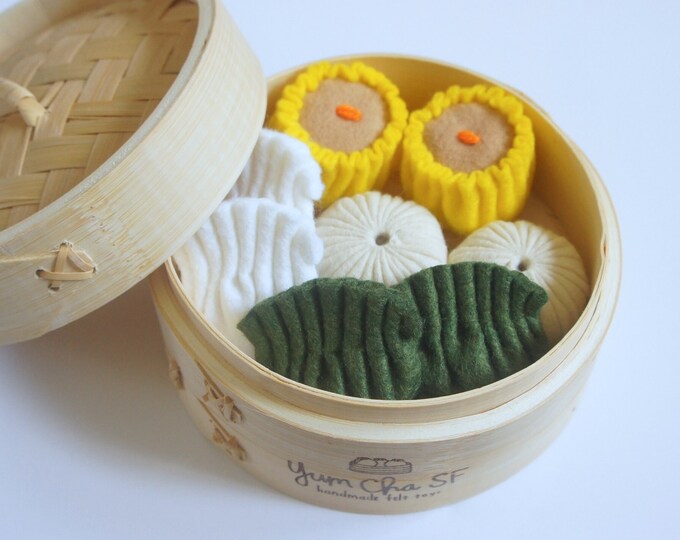 Mini Dim Sum, 3 Piece Set, Felt Food Pretend Play - Etsy