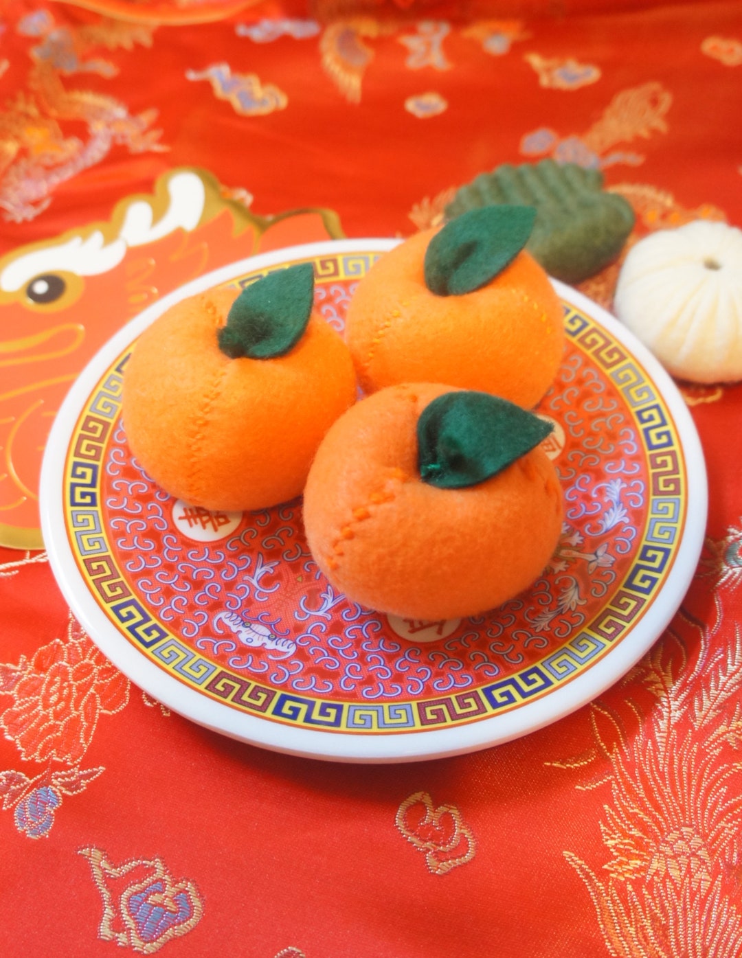 Tangerine Cutie Handmade Felt Toy - Etsy