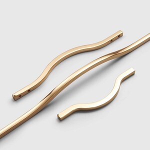 Modern Gold Long Pulls,furniture Handle,drawer Pulls,bedroom Handles ...