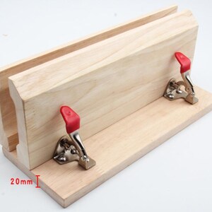 Adjustable Oak Wood Sewing Clamp: Leather Hand Stitching Tool Fixed ...