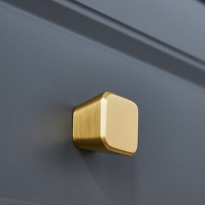 Square Brass Knobs,solid Square Cabinet Knobs,gold Pull,wall Hooks,replacement Door Handles,wine ...